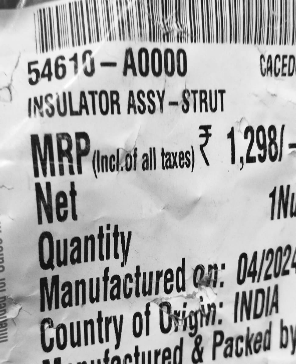 SHOCKER MOUNT CRETA 2015-2018 DIESEL/PETROL 54610A0000 – CarTrends