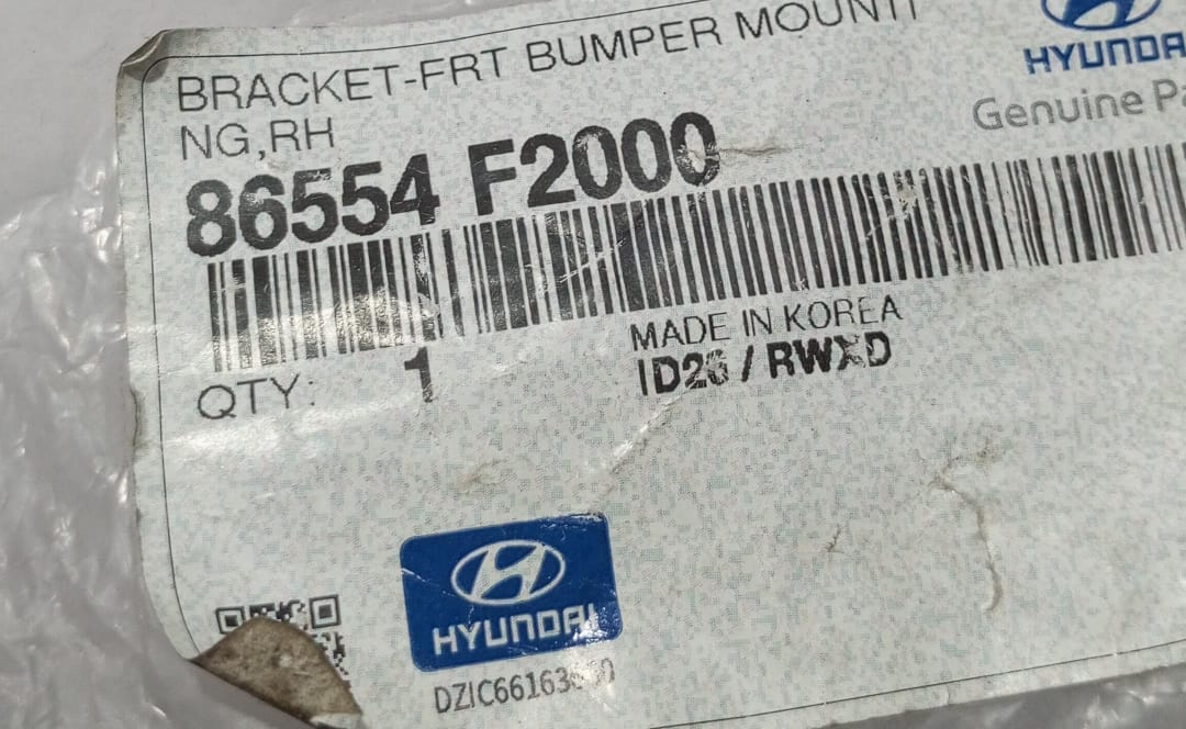 BRACKET FRONT BUMPER MOUNTING ELANTRA 6TH GEN RH 86554F2000 – CarTrends
