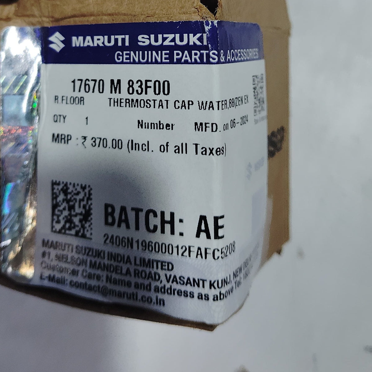 THERMOSTAT VALVE SPRESSO 2022 MODEL 17670M83F00 – CarTrends